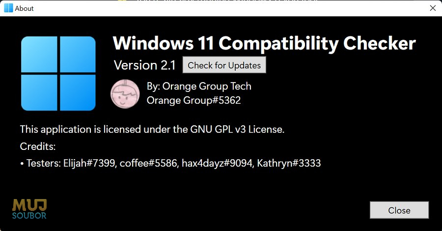 Windows 11 Compatibility Checker ke stažení zdarma | Mujsoubor.cz ...